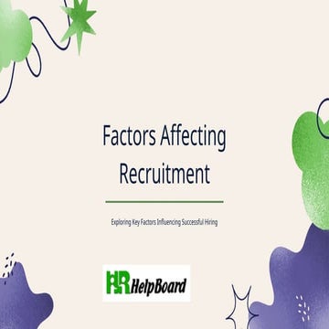 External Factors Affecting Recruitment in HRM | PPT
