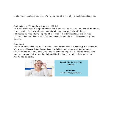 External Factors in the Development of Public Administration.docx