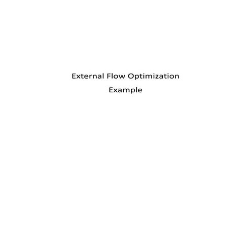 External Flow Example by Optimal Solutions | PDF