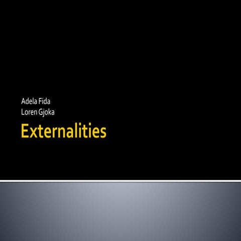 Externalities | PPT