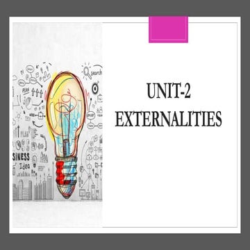 Externalities in Environmental Economics | PPTX