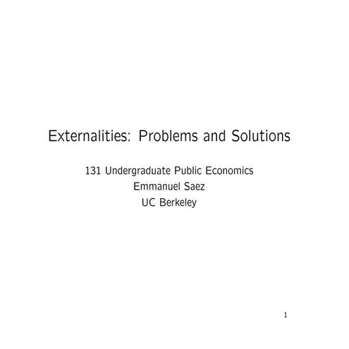 externalities1 topic for higher level educator | PDF