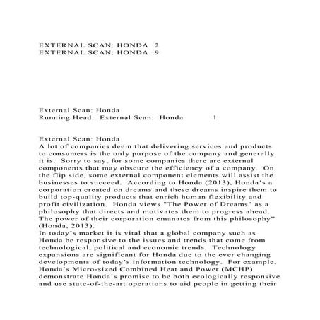 Honda Management and Organization | PDF