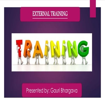 External training | PPTX