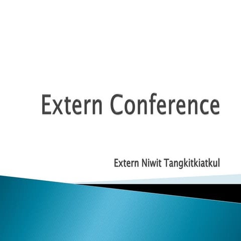 Extern conference | PPT