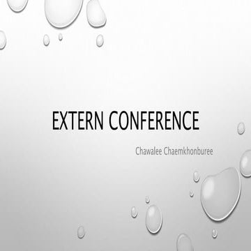 Extern conference oui | PPT