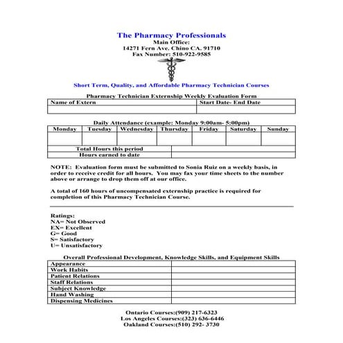 Externship time sheet | PDF