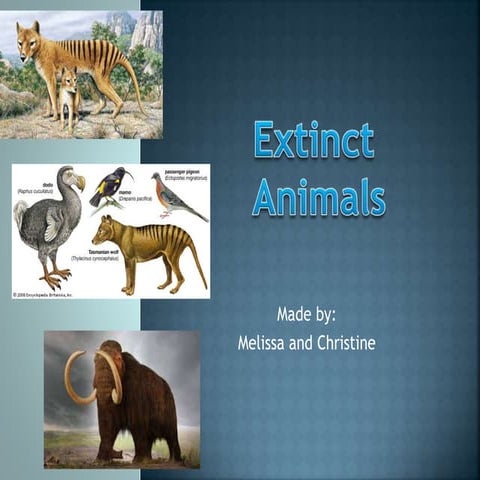 Extinct animals | PPTX