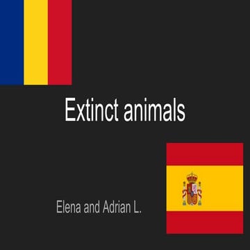 Extinct animals (1) | PPTX