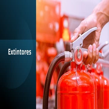 Curso de extintores. Tipos de extintores | PPTX