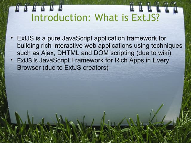 ExtJS Sencha Touch | PPT ExtJS Sencha Touch | PPT