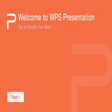 Welcome to WPS Office - Presentation Quick Start Guide | PPTX
