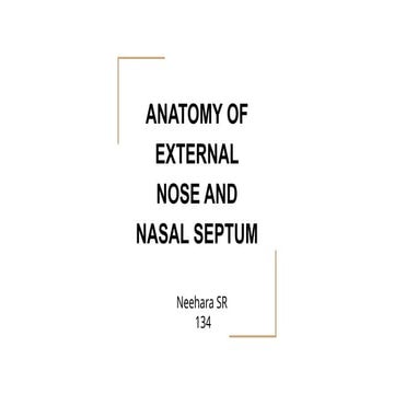 Ext nose & nasal septum with full details so that u can know | PPTX