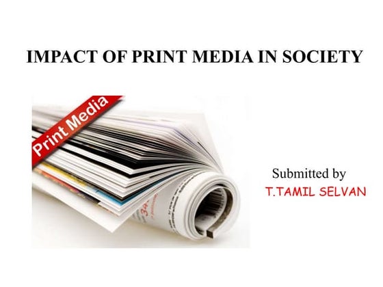 print media in India | PPTX