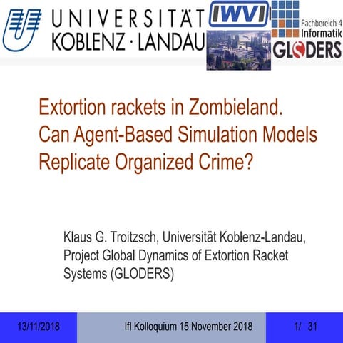 Extortion rackets in zombieland | PPT