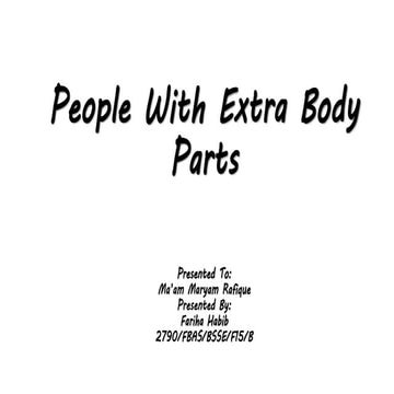 Extra bodyparts | PPTX