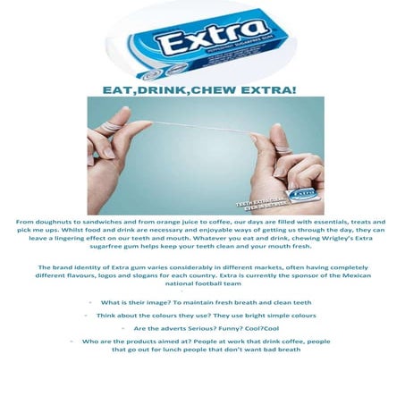 Extra chewing gum research | DOCX