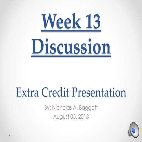 Extra credit presentation | PPTX