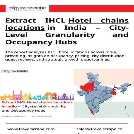Extract IHCL Hotel chains locations in India | PPTX