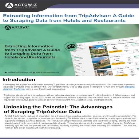 Extracting Information from TripAdvisor A Guide to Scraping Data from Hotels and Restaurants.pptx