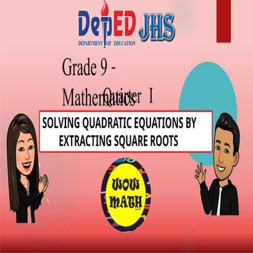 Extracting the square root for grade 9.pptx