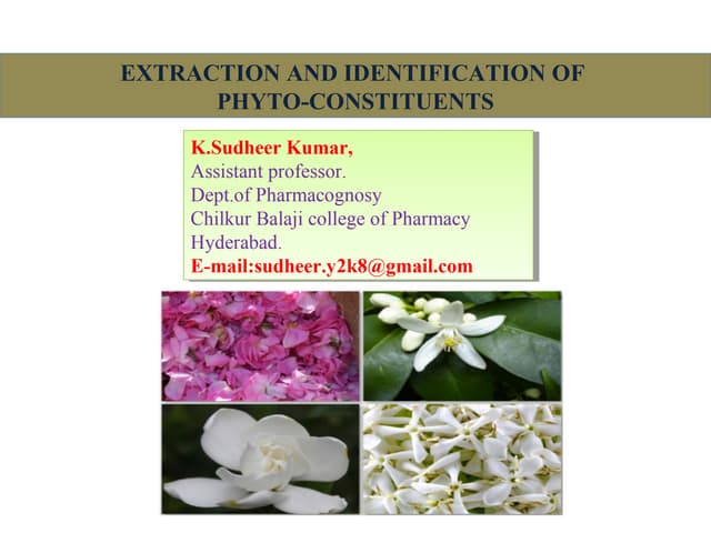 Plant extraction and fractionation | PPTX