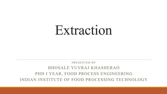 Liquid liquid extraction 1 | PPTX