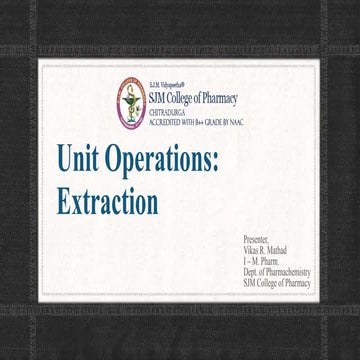 Extraction process | PPTX