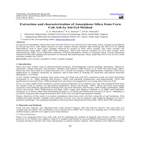 Preparation of silica from rice husk ash | PPTX