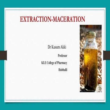 Extraction ksa maceratiom.pptxddddddddddddddd | PPT