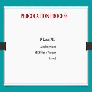 Percolation | PPTX