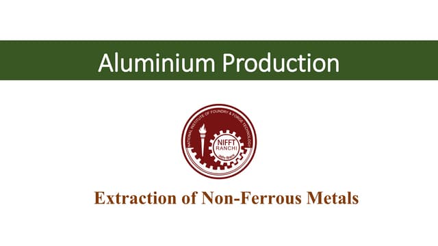 aluminium production process | PPTX
