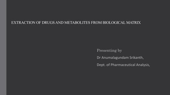 bio analytical method validation usfda guidlines | PPT