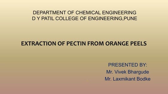 Pectin | PPTX