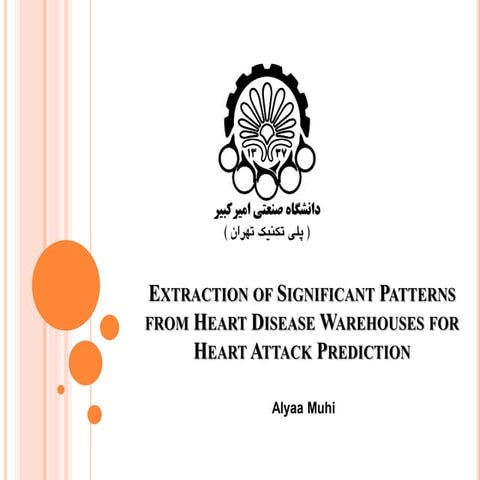 Extraction of significant patterns from heart disease warehouses for ...