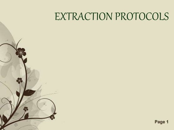 Advanced methods of extraction | PPT