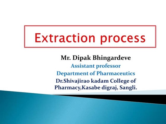 Extraction methods | PPT