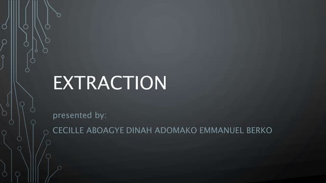 Liquid liquid extraction 1 | PPTX