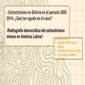 Extractivismo a lo largo de la historia del mundo | PPTX