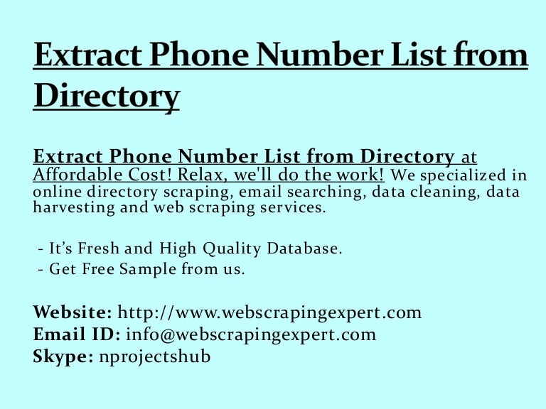 Extract Phone Number List From Directory extract-phone-number-list-from-directory