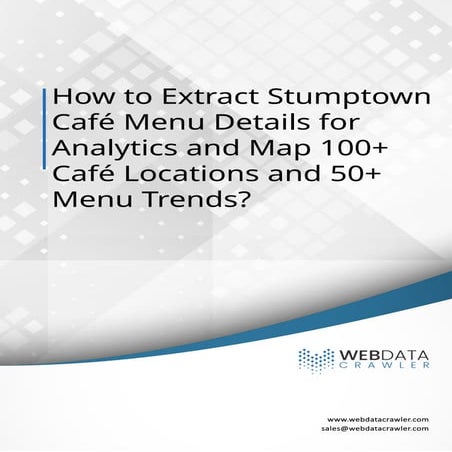 Extract Stumptown Café Menu Details for Analytics.pptx