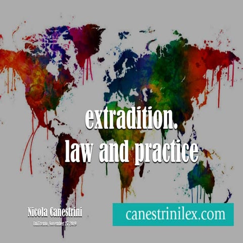 Extradition. Law and practice. | PDF