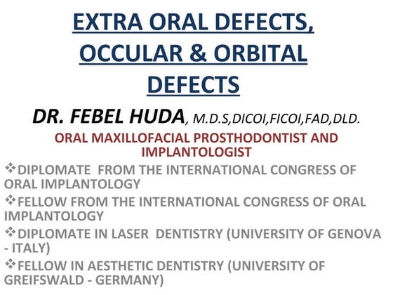 Introduction to Maxillofacial Prosthodontics.pptx