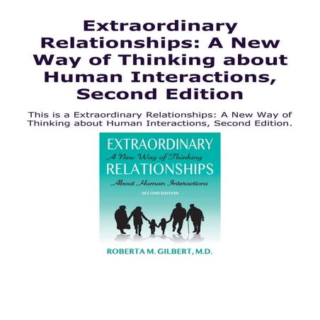 Laden Sie das [PDF] Buch herunter Extraordinary Relationships: A New ...
