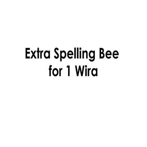 spelling bee | PPT