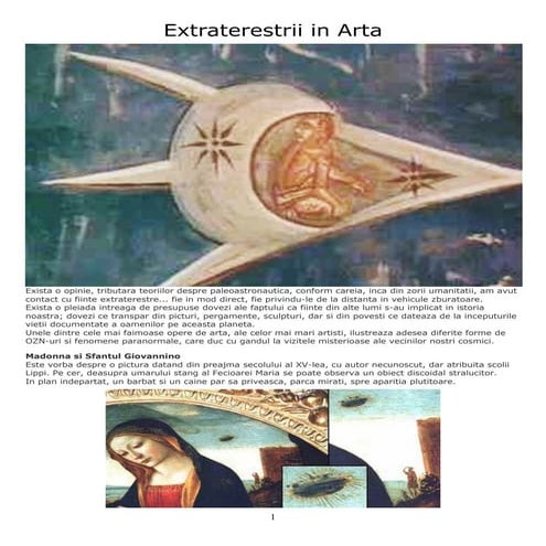 Extraterestrii in arta | DOC
