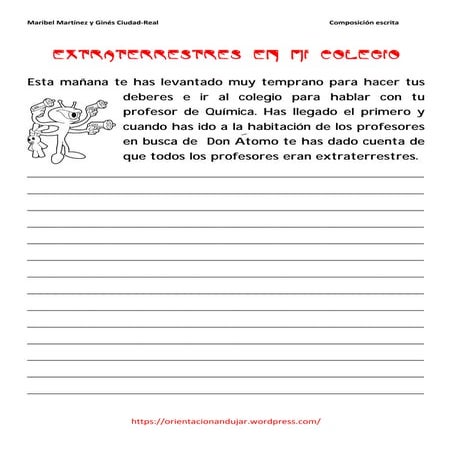 Extraterrestres en mi colegio | PDF