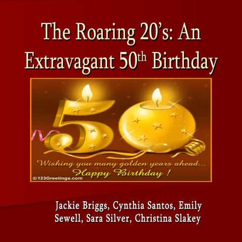 Extravagant 50th Birthday | PPT