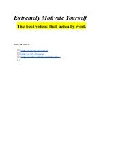 Fast motivation | PDF