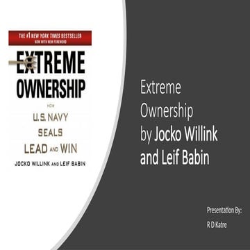 Extreme Ownership presentation by R D Katre .pptx